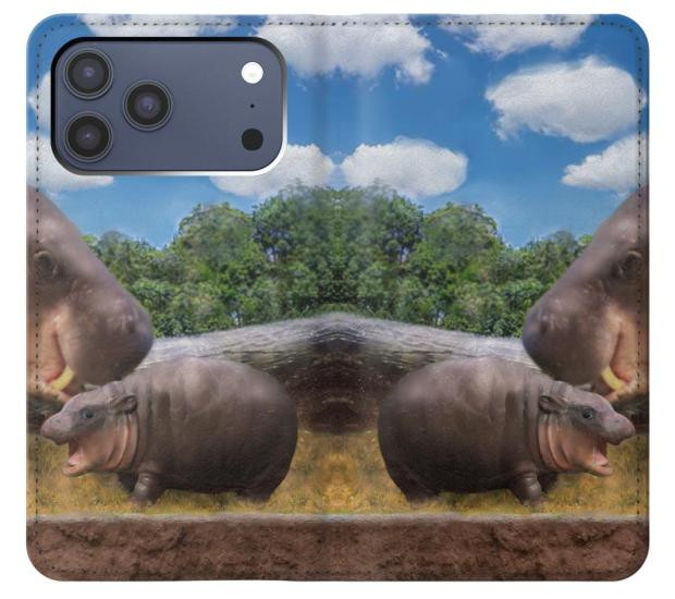 S4031 Baby Hippo Hippopotamus Family Case For iPhone 17 Pro Max