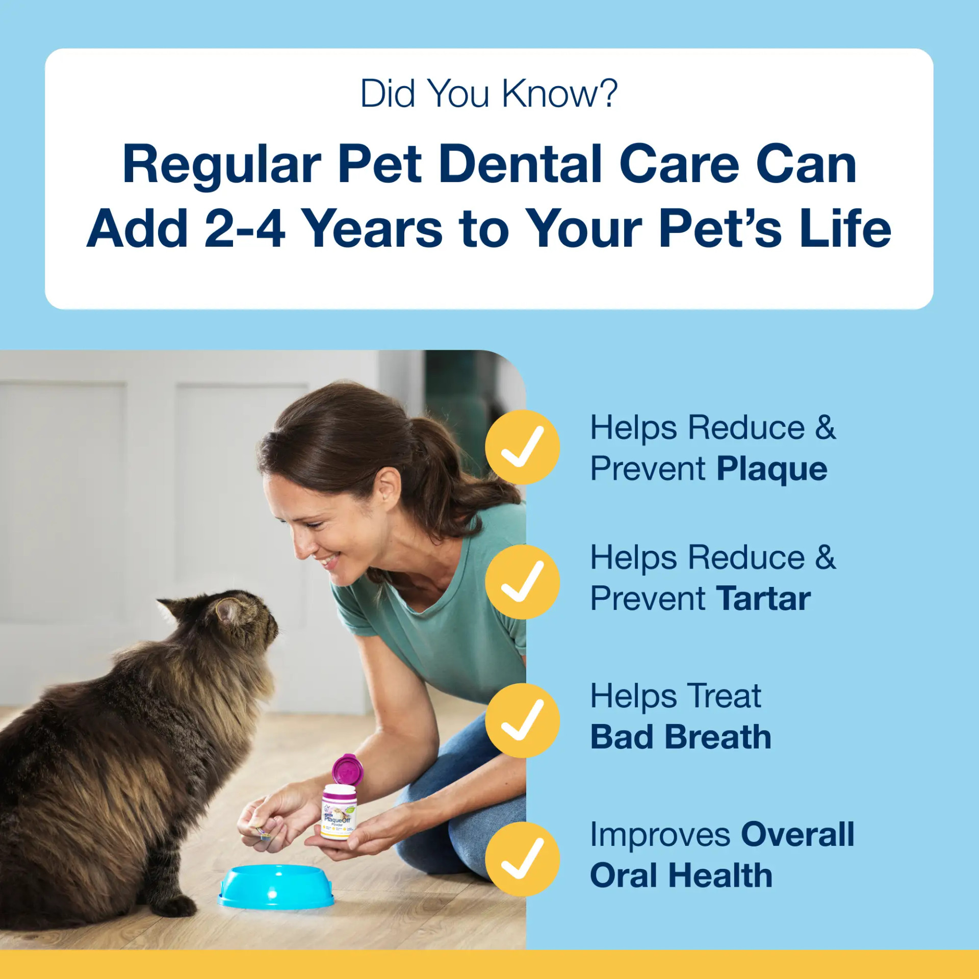 Powder for Cats - ProDen PlaqueOff®