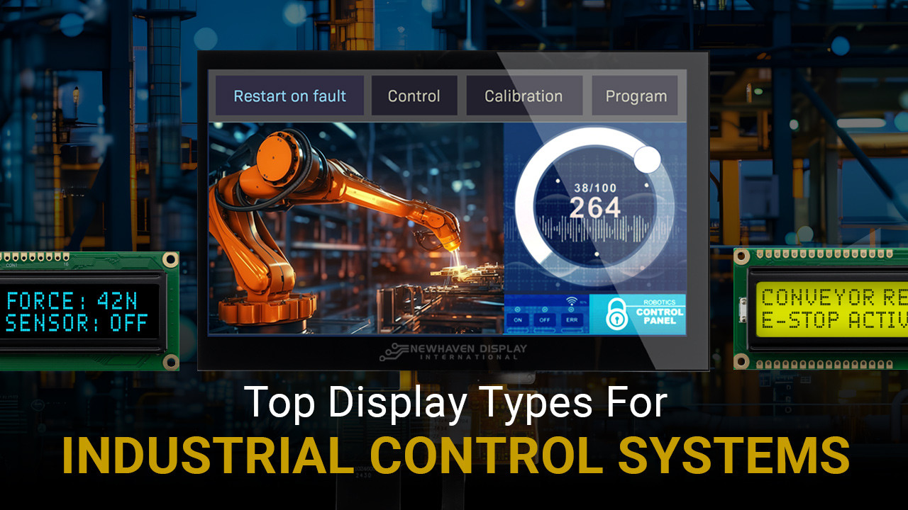 Top Display Types for Industrial Control Systems - Newhaven Display