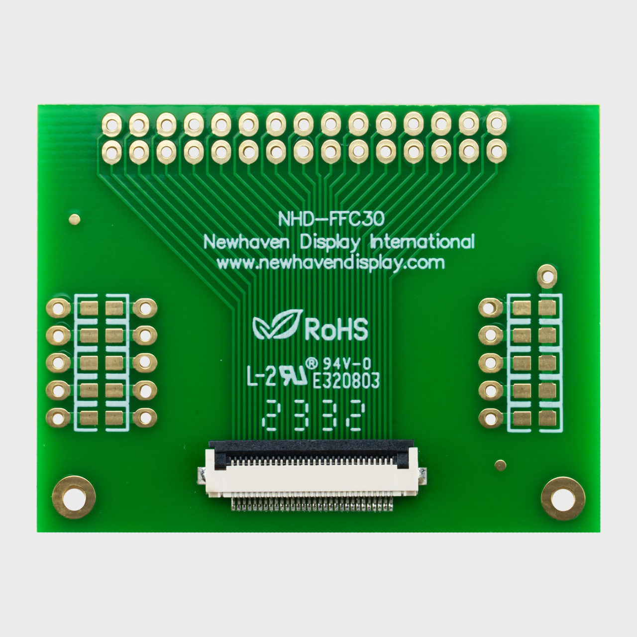 30-Pin 0.5mm Pitch FFC Connector Breakout Board