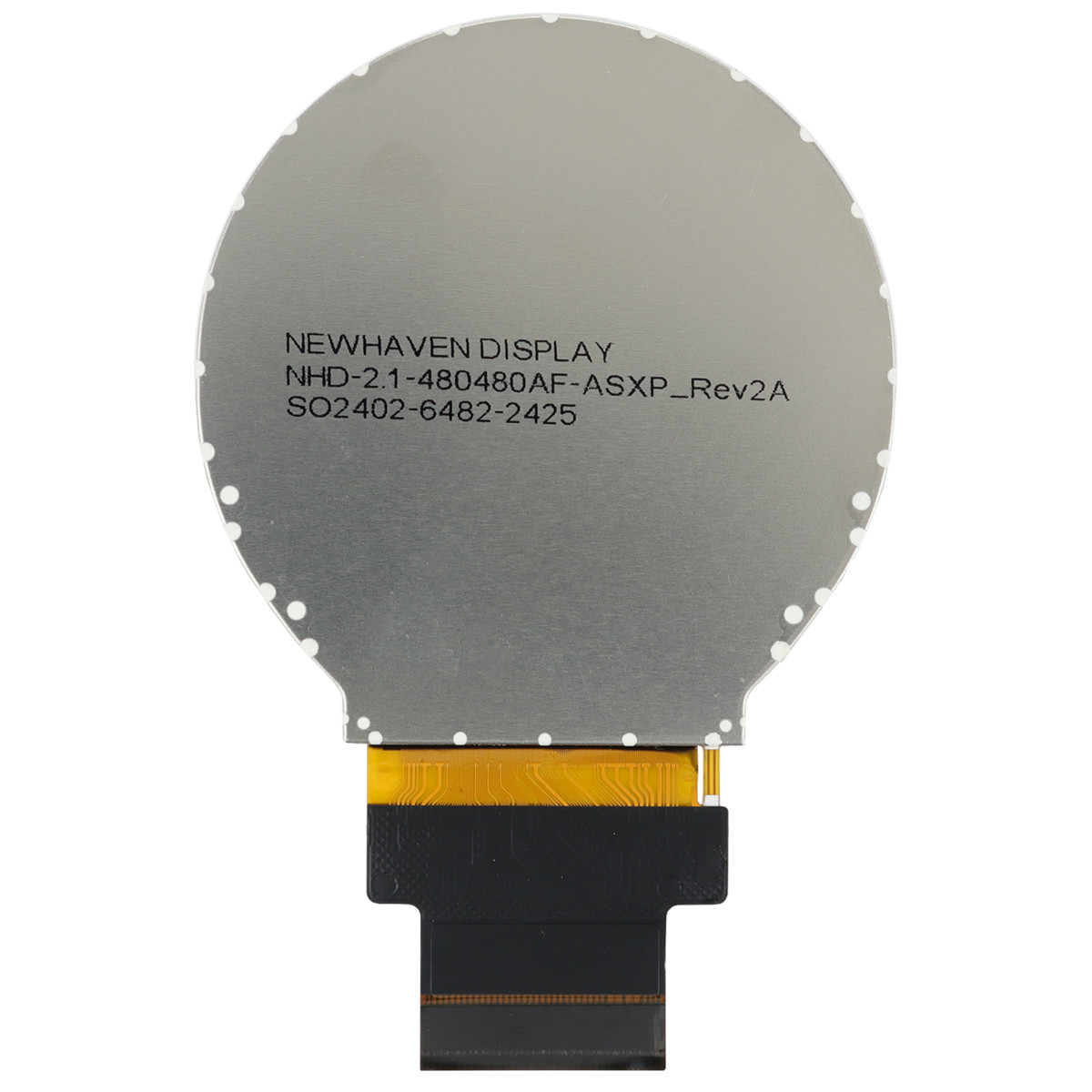 2.1 inch 480x480 Round IPS TFT LCD Display | Circular Color LCD