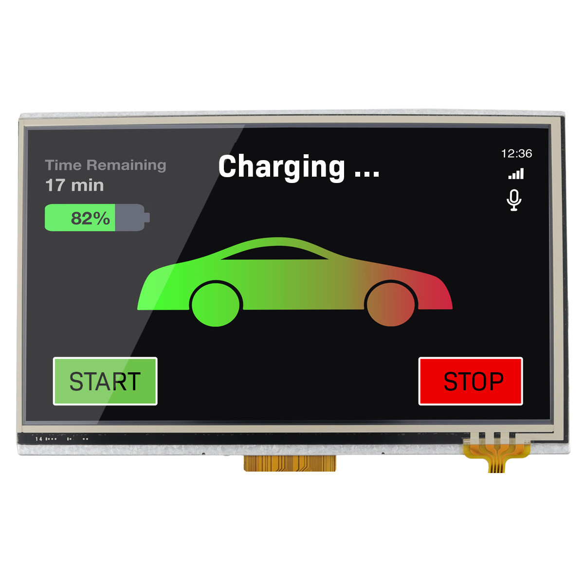 7 inch IPS TFT LCD with Resistive Touchscreen