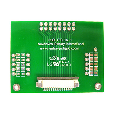 16-Pin 1mm Pitch FFC Connector Breakout Board