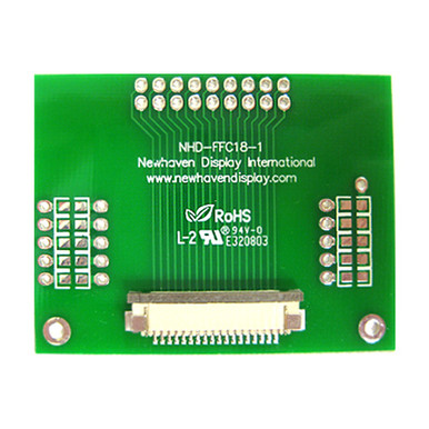 18-Pin 1mm Pitch FFC Connector Breakout Board