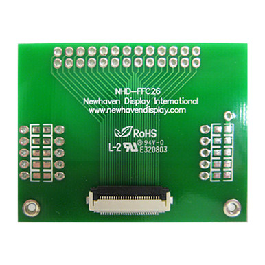 26-Pin 0.5mm Pitch FFC Connector Breakout Board
