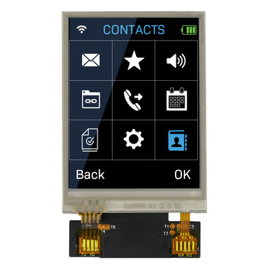 2.4 inch IPS TFT LCD with Resistive Touchscreen