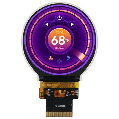 2.1 inch 480x480 Round IPS TFT LCD Display | Circular Color LCD
