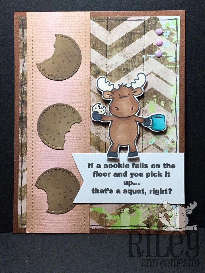 Riley and Company Funny Bones, red rubber stamps, snarky sayings
