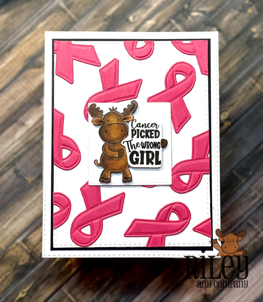 Crafters Against Cancer stamp set and die - Riley & Company