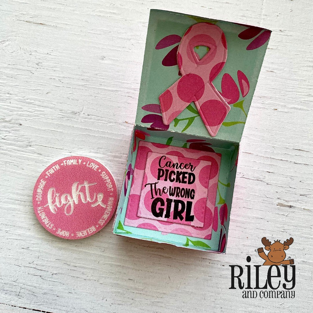 Crafters Against Cancer stamp set and die - Riley & Company