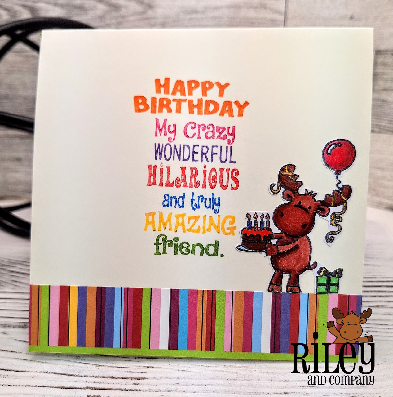 Riley and Company Funny Bones, red rubber stamps, snarky sayings