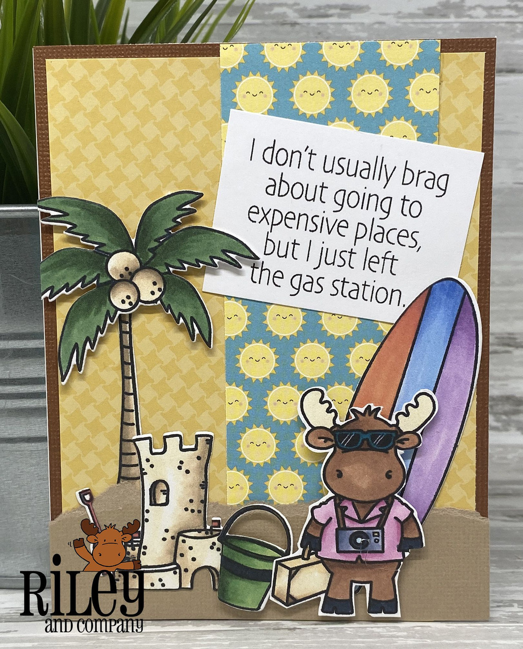 Surf Board stamp and die set - Riley & Company