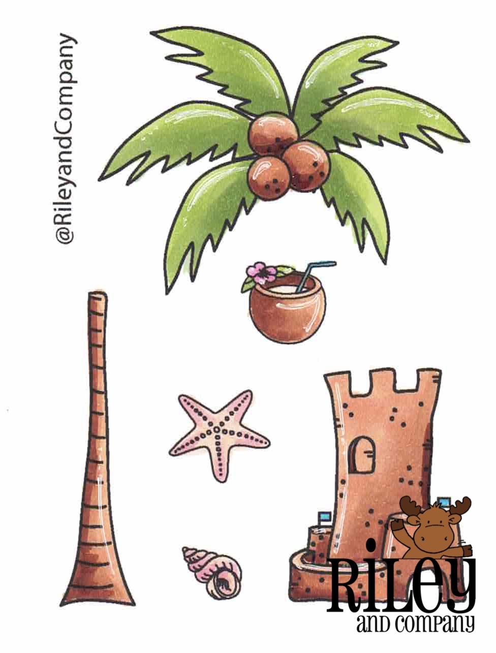 Sand Castle stamp and die set - Riley & Company