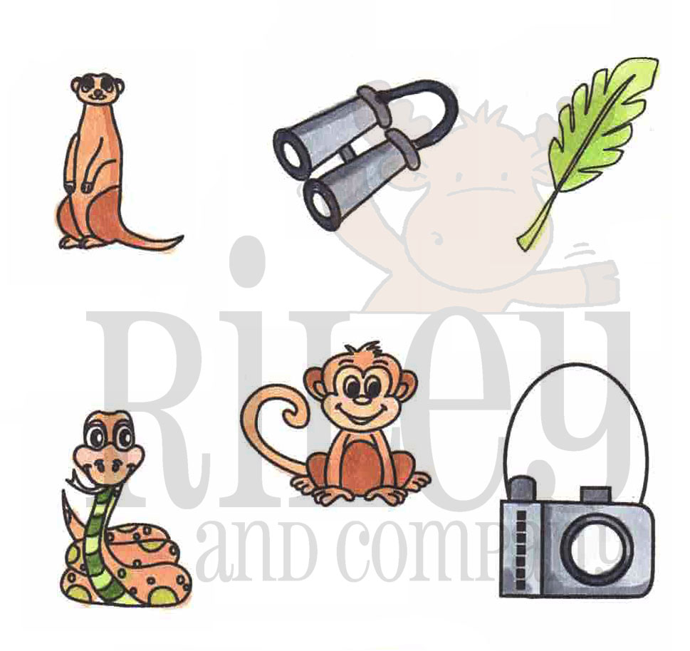 Baby Jungle Animals stamp and die set - Riley & Company