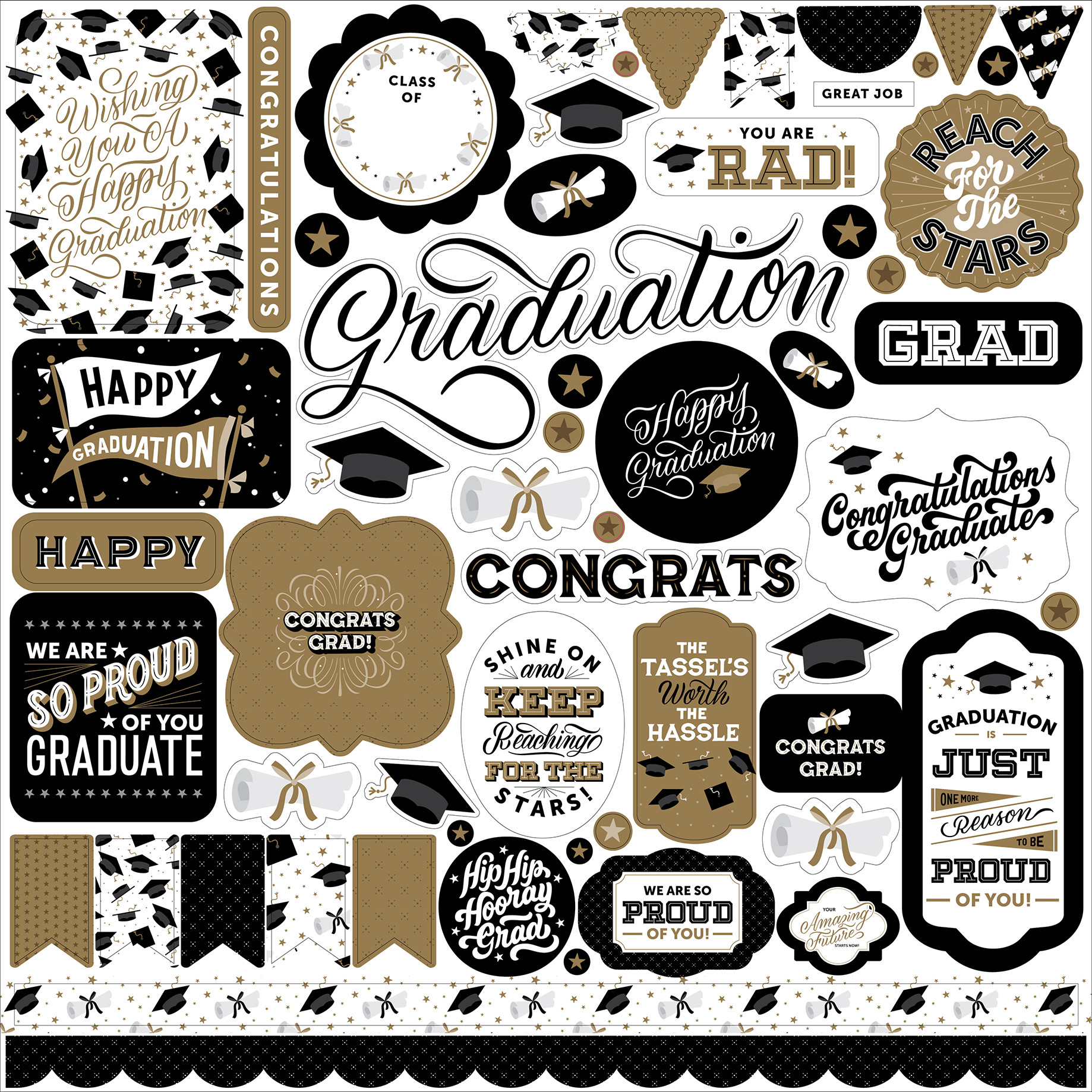 Sticker Sheet - Graduation - Riley & Company