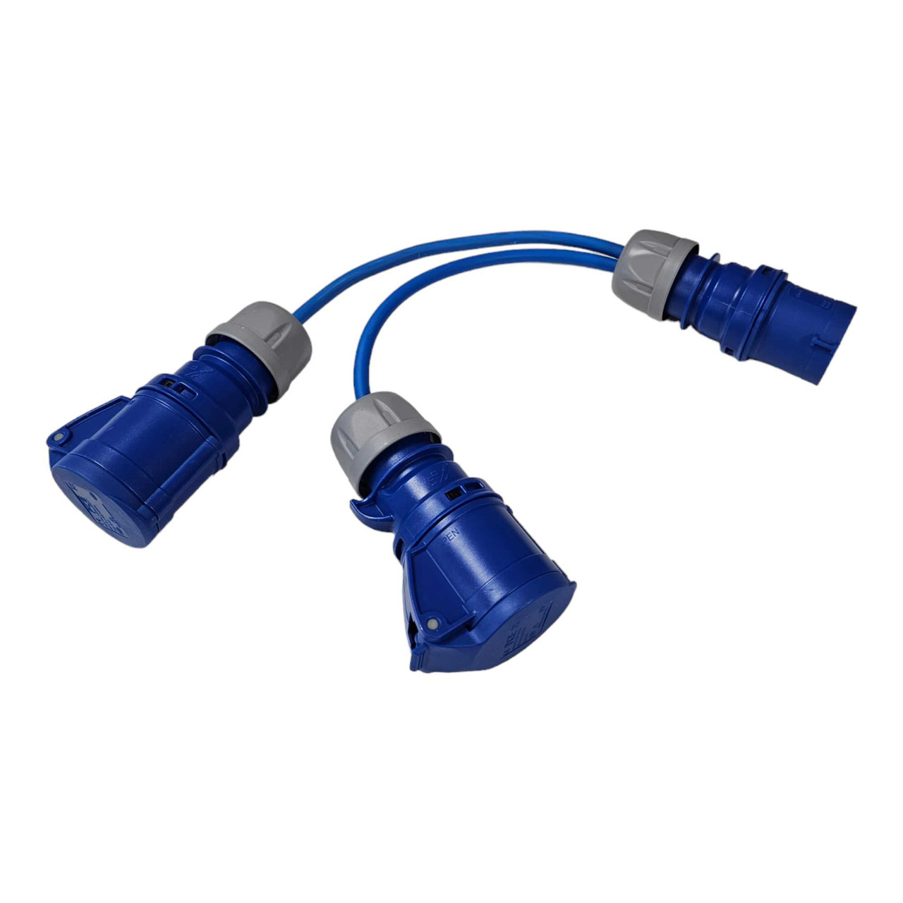 Spider-Fly 32 Amp 3-Phase Plug to 16 Amp Sockets Splitter | 3-Way ...