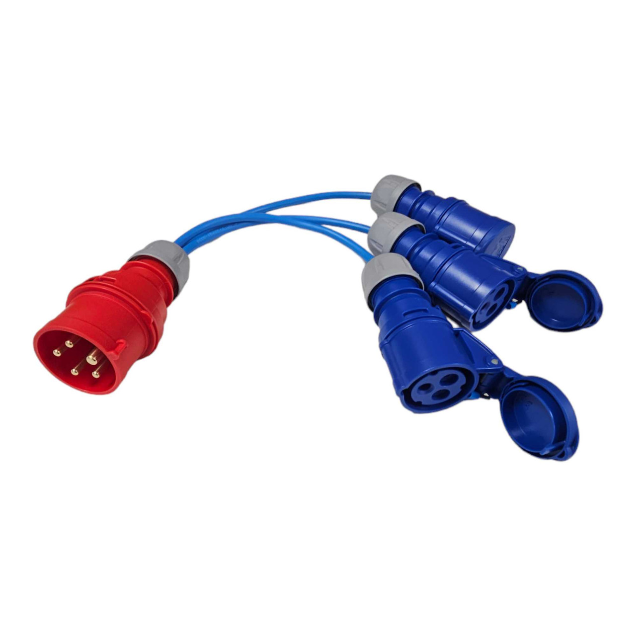 3-Phase to 230V 16Amp 3-Way Break-Out | 3 Phase Splitter