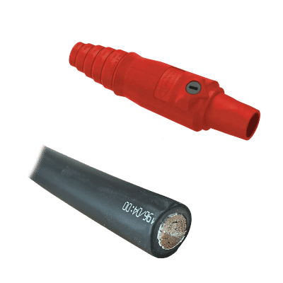 Blunt to Camlock 1.8 Meters / 6 Feet 400A/600V 4/0 DLO Red - Power Cord ...