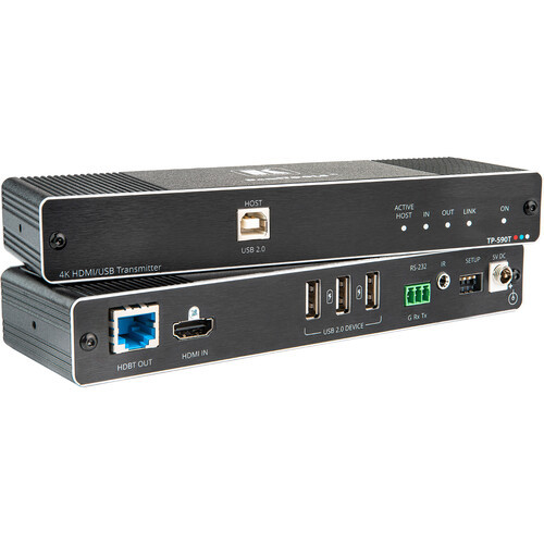 Kramer 4K60 4:2:0 HDMI Transmitter with USB RS-232 & IR over Long-Reach ...