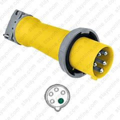 Hubbell M5100P7 AC Plug IEC60309 100A 277/480V Male Marine - Tropical IT