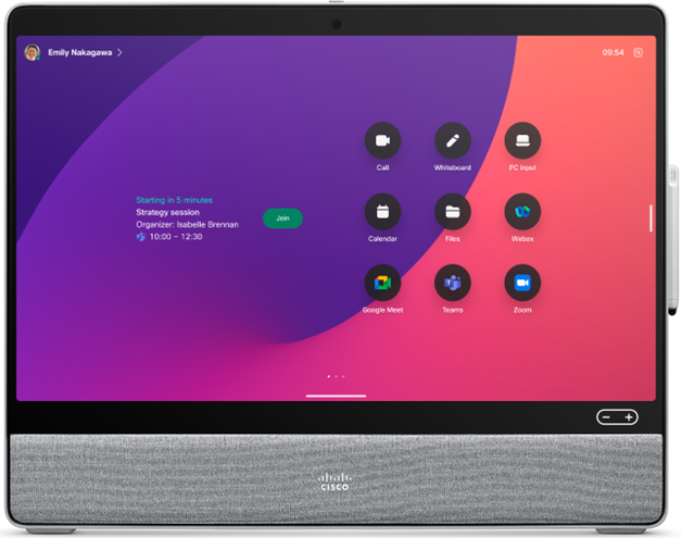 Cisco Desk Pro CS-DESKPRO-K9 27-inch 4K UHD Touch Collaboration Device ...