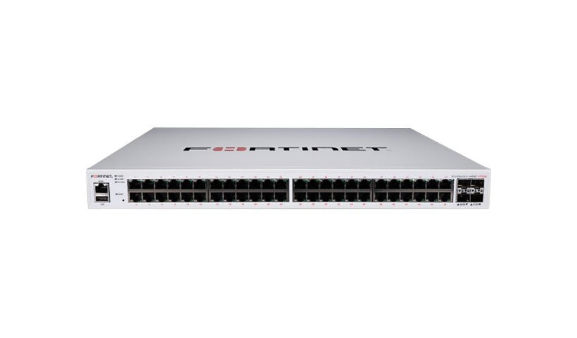 FortiSwitch 448E Managed Gigabit Ethernet & 10GE SFP+ Network Switch ...