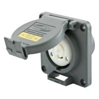 Hubbell HBL2310SW AC Receptacle NEMA L5-20 Female Gray - Tropical IT