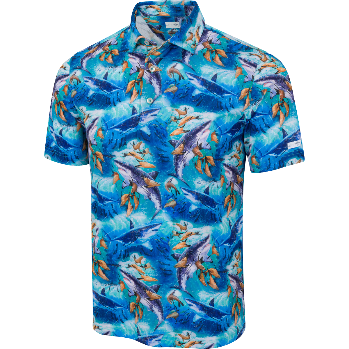Shark Kingdom Guy Harvey Polo - Greg Norman Collection
