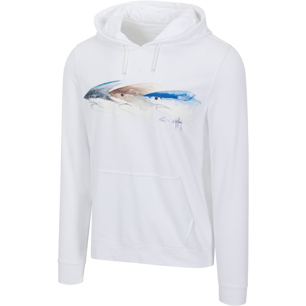 Shark Triad Guy Harvey Hoodie - Greg Norman Collection