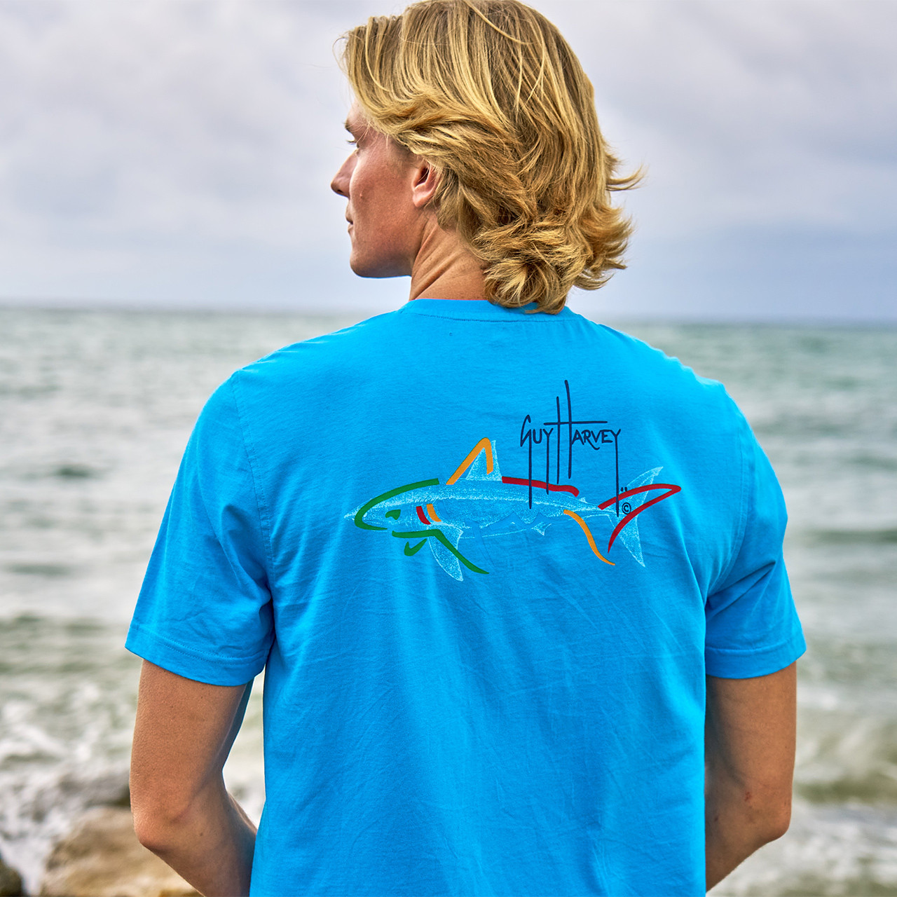 Iconic Shark Guy Harvey Tee - Greg Norman Collection