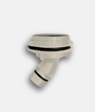 RETURN WALL FITTING 1.25" COMPLETE SET WITH BUILT IN ELBOW (P56-0035-14 ...