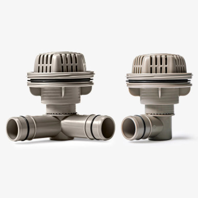 SUCTION FITTING COMPLETE SET FOR 1.25" FILTRATION SYSTEMS WARM GRAY 8U