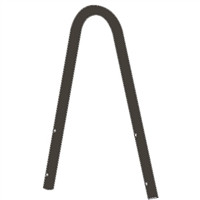 BLACK METAL LADDER HANDLE FOR ALL AND ELITE LADDERS USING BLACK 7C ...