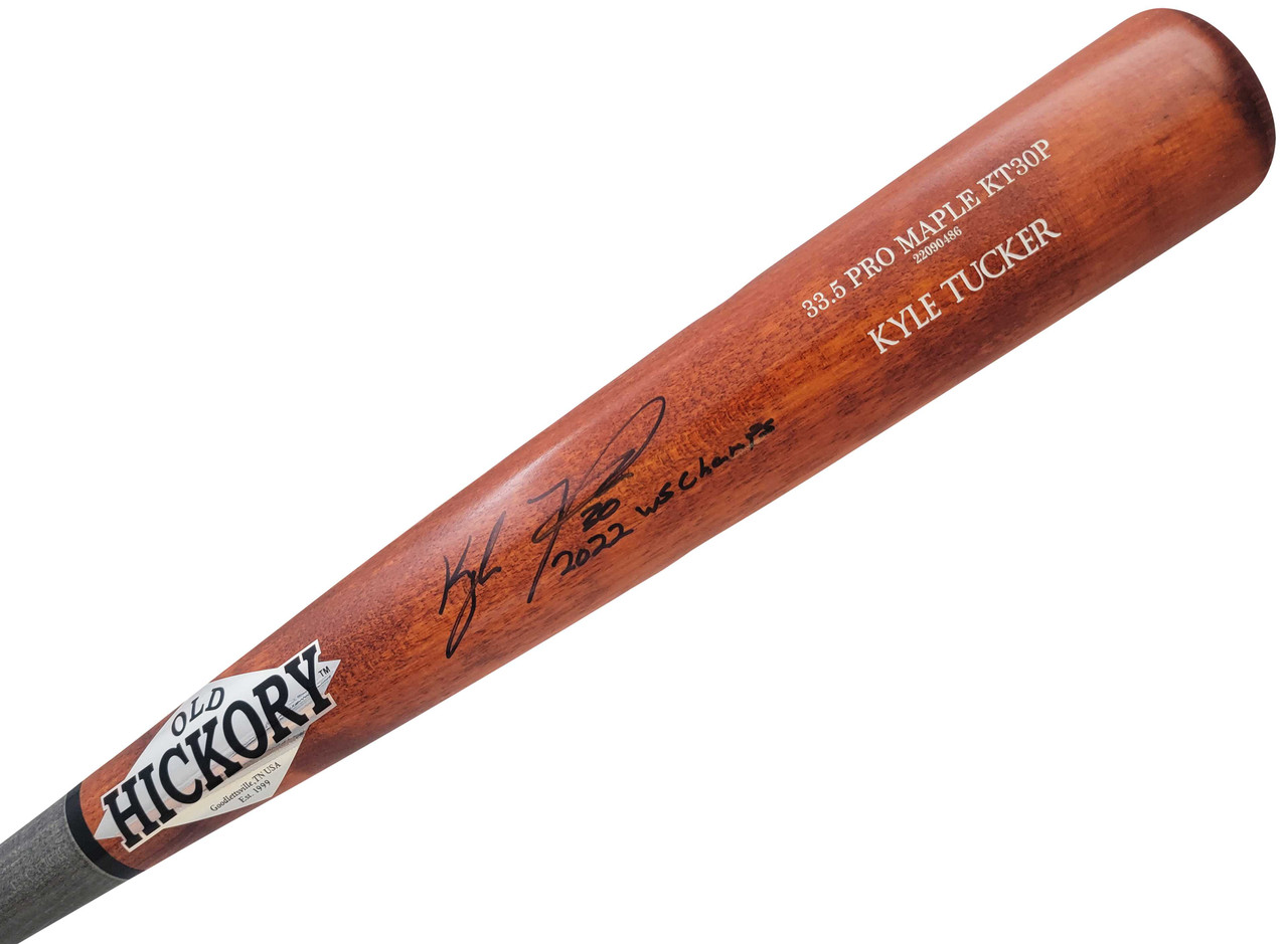 Kyle Tucker Autographed Brown Old Hickory Player Model Bat Houston ...
