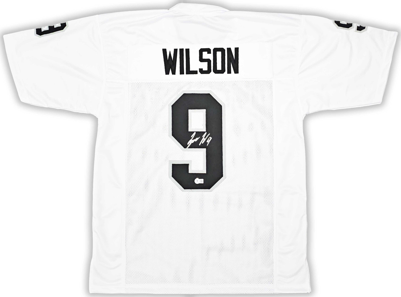 Las Vegas Raiders Tyree Wilson Autographed White Jersey Beckett BAS ...