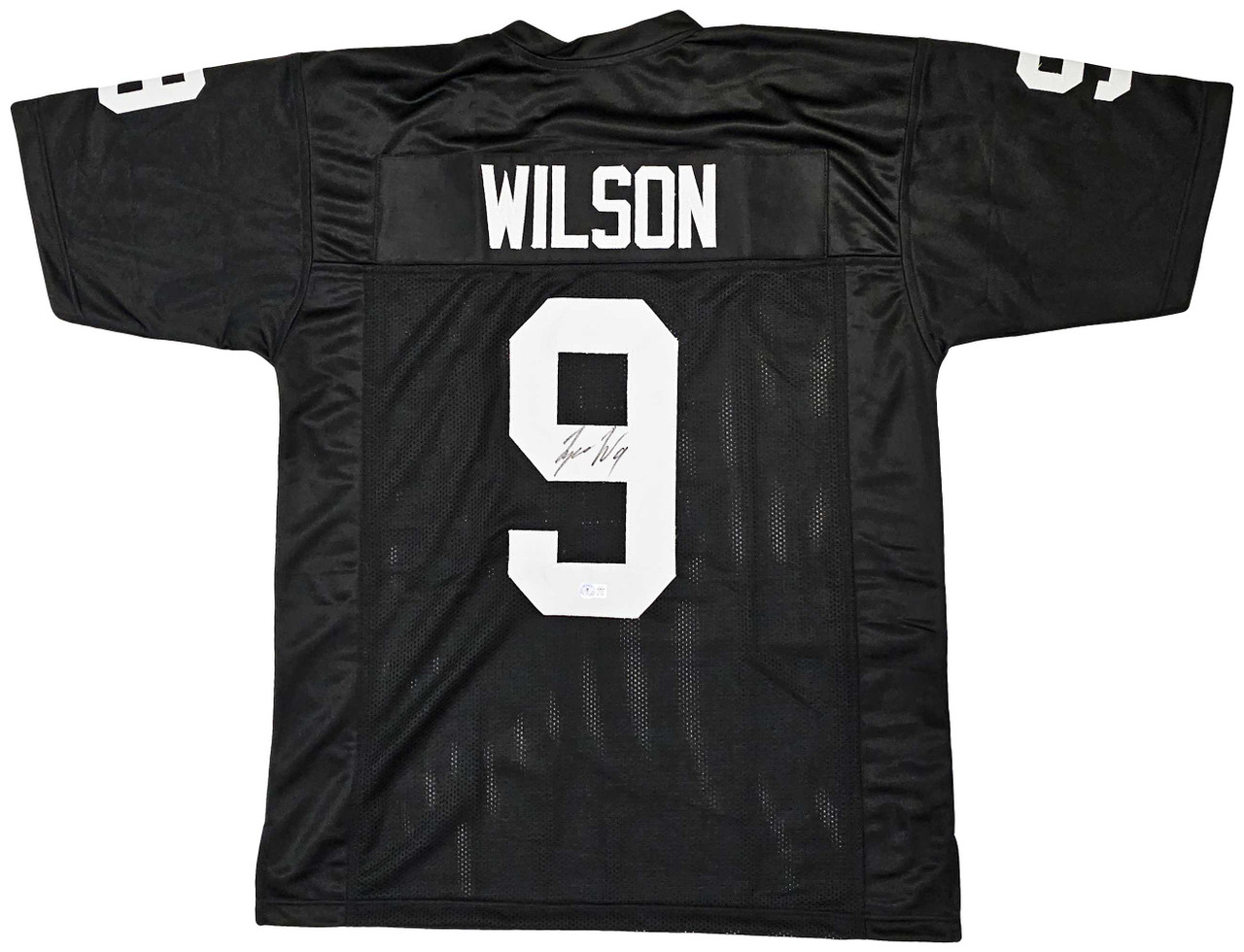 Las Vegas Raiders Tyree Wilson Autographed Black Jersey Beckett BAS ...