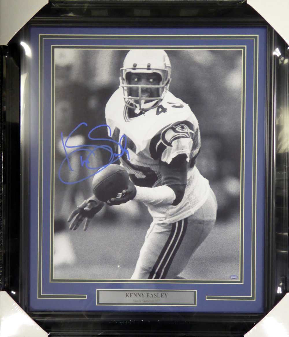 Kenny Easley Autographed Framed 16x20 Photo Seattle Seahawks