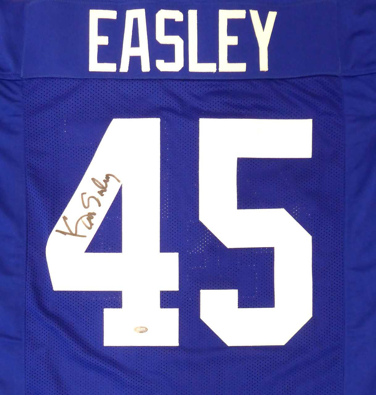 Seattle Seahawks Kenny Easley Autographed Blue Jersey MCS Holo