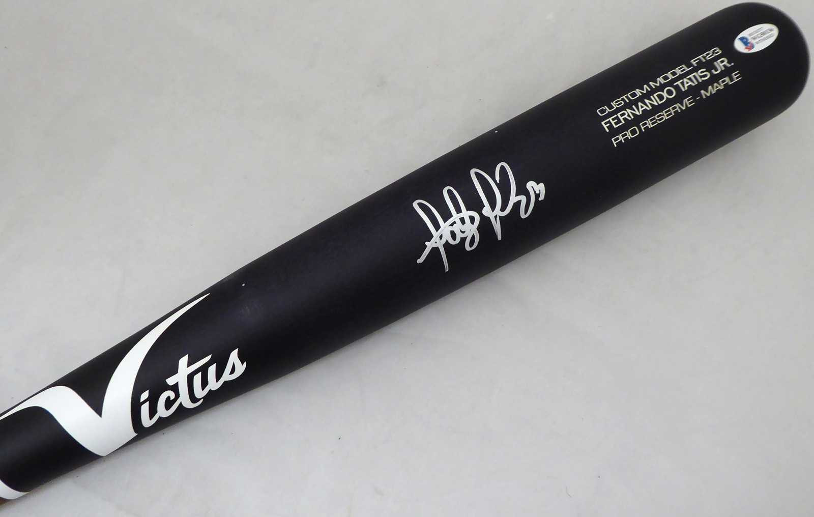 Fernando Tatis Jr. Autographed Black Victus Game Model Bat San Diego ...