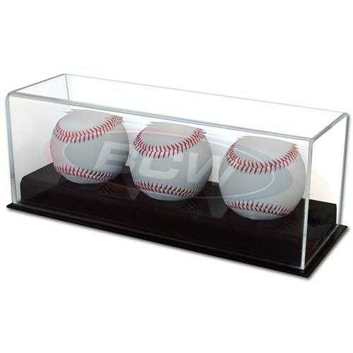 BCW ACRYLIC TRIPLE BASEBALL DISPLAY