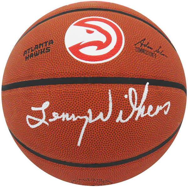 Lenny Wilkens Signed Wilson Atlanta Hawks Logo NBA Basketball ...