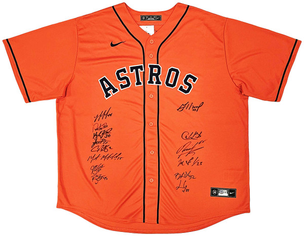 Houston Astros 2022 World Series Champion Autographed Orange Nike ...