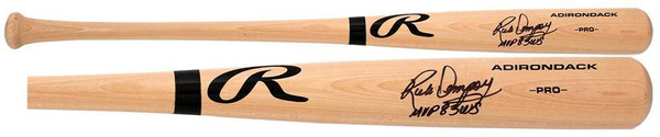 Rick Dempsey Signed Rawlings Pro Blonde Baseball Bat w/MVP 83 WS ...