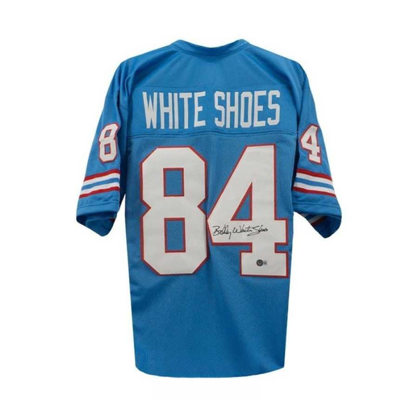 Billy "White Shoes" Johnson Autographed Houston Oilers Jersey - BAS