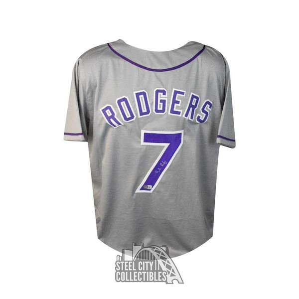 Brendan Rodgers Autographed Colorado Custom Gray Baseball Jersey - BAS