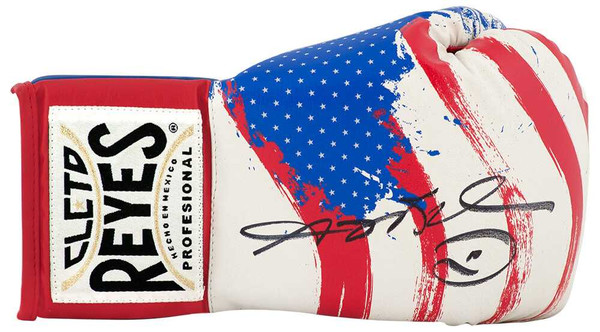 Sugar Ray Leonard Signed Cleto Reyes Red, White & Blue USA Boxing Glove - Schwartz Authenticated