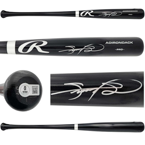 Sammy Sosa Autographed Black Rawlings Adirondack Pro Baseball Bat ...