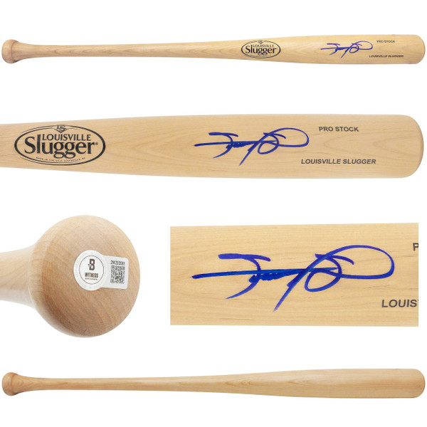 Sammy Sosa Autographed Blonde Louisville Slugger Pro Stock Baseball Bat ...