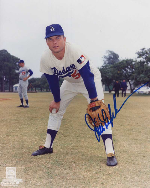 Jim Lefebvre Signed Los Angeles Dodgers Hands On Knees Pose 8x10 Photo ...