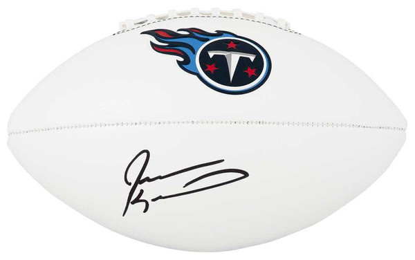 Jevon Kearse Signed Tennessee Titans Logo Franklin White Football